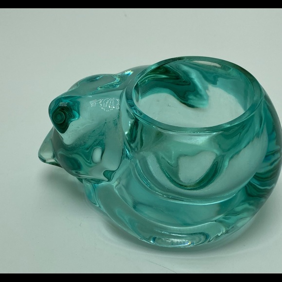Indiana Glass | Accents | Vintage Indiana Glass Sleeping Cat Votive ...